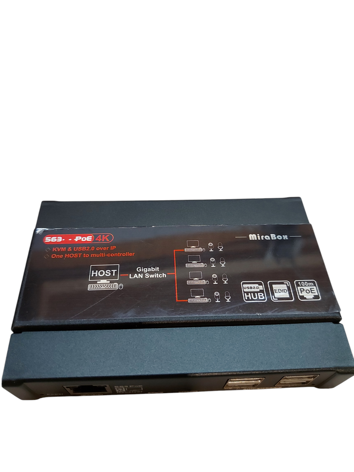 MiraBox HSV563 KVM HDMI 4K Extender over IP+USB2.0 Hub — retail.era