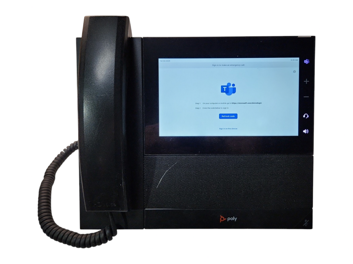 Polycom CCX 600 VoIP Business Media Phone Touch Screen for Teams ...