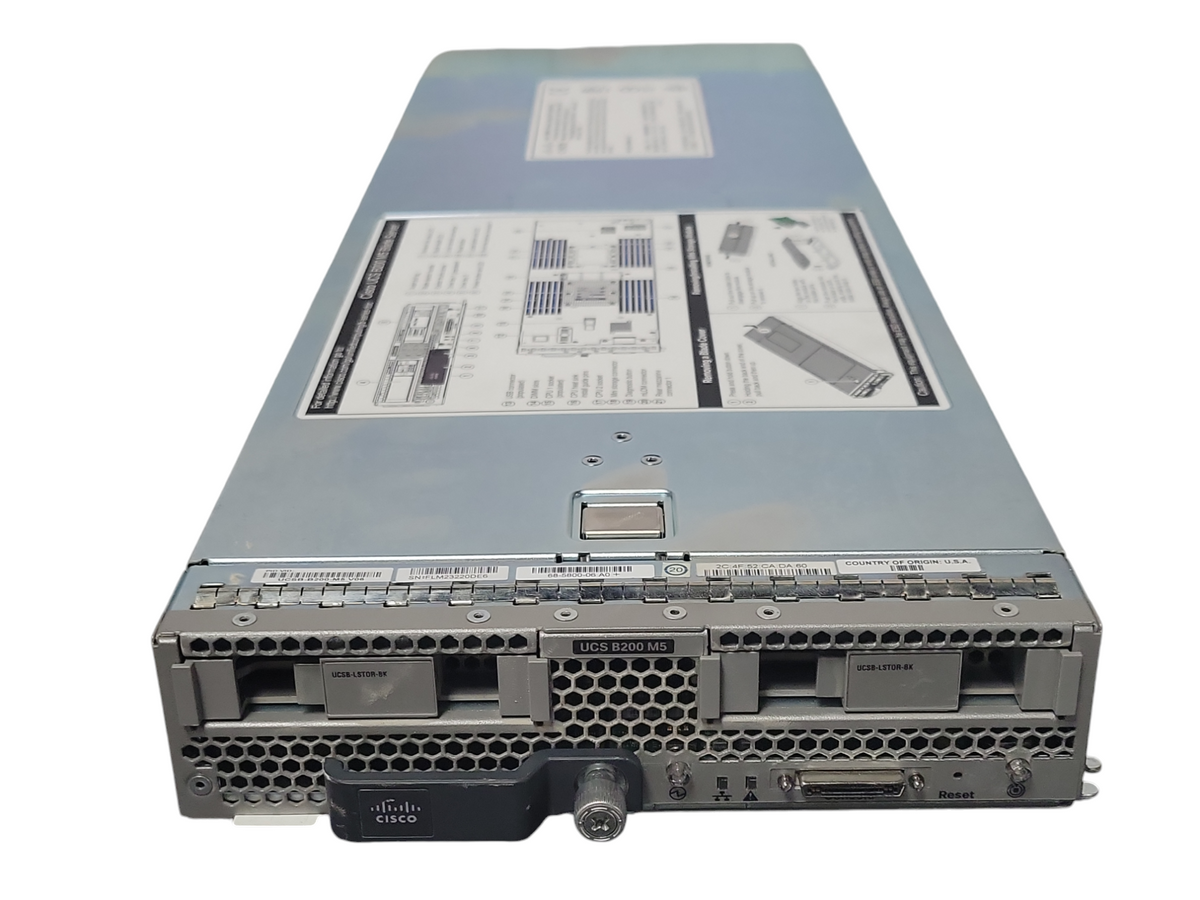 Cisco UCS B200 M5 Barebones Blade Server w/ 2x Heatsinks No CPU No RAM ...