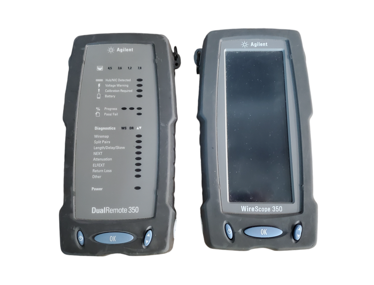 Agilent WireScope 350 & Dual Remote 350 Digital Cable Tester Analyzer ...