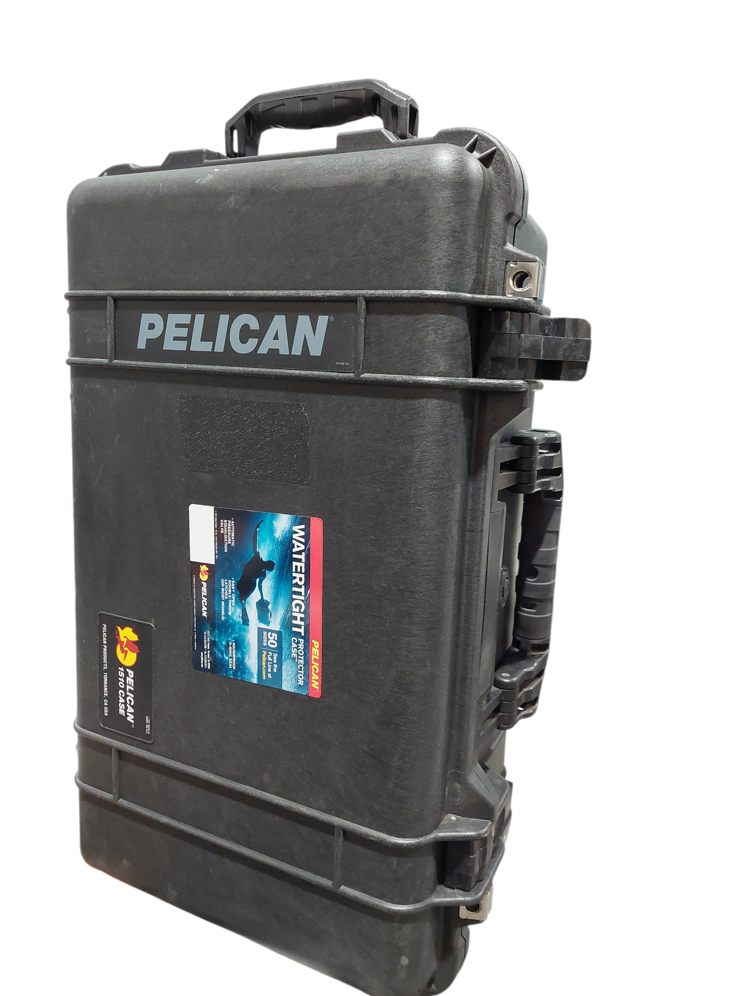 Pelican Case 22"X12"X8" Hard Shelled Water Proof Case Empty Rolling Ca ...