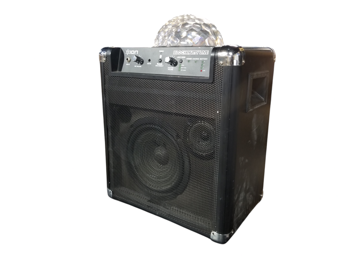 ION Block Party Speaker System With Party Lights - For Parts/Repair *R ...