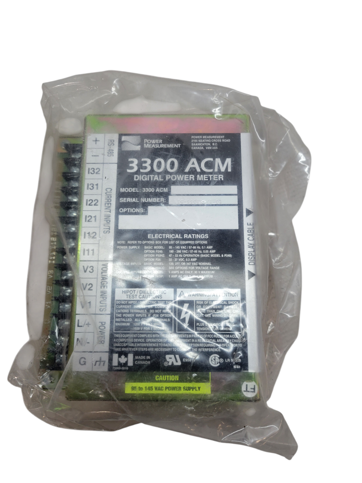 Power Measurement 3300 ACM Digital Power Meter Module % — retail.era