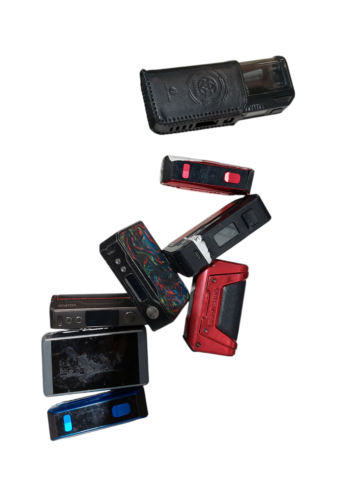 Bundle of 8 Vape Battery Pack Bases Various Brands & Sizes = — retail.era