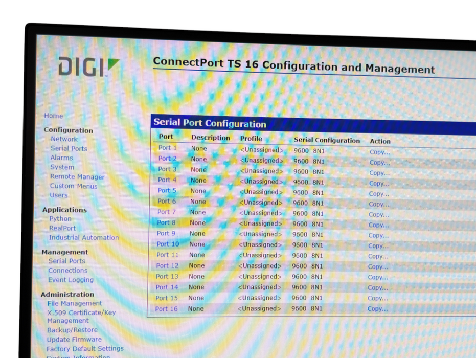 DIGI ConnectPort TS 16 50001551-01 Serial Terminal Server Q- — retail.era