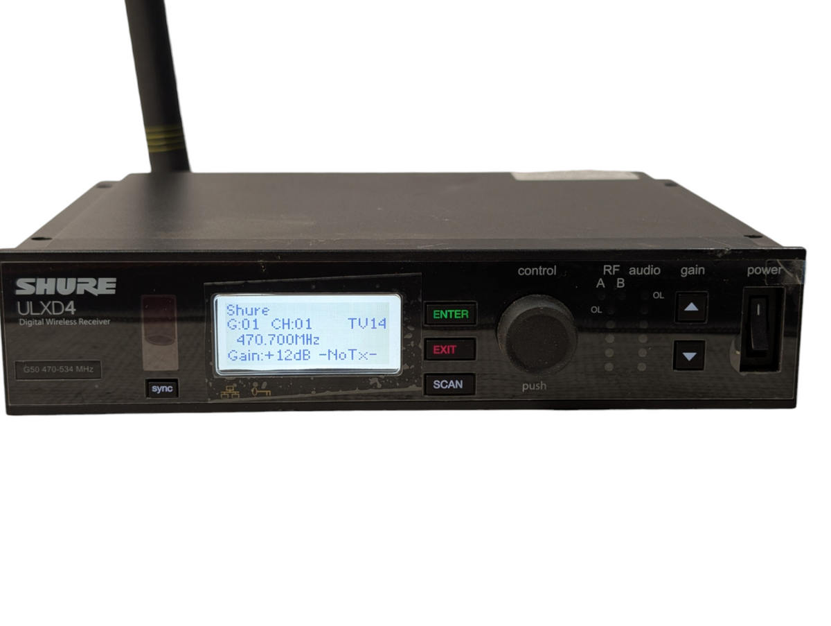 SHURE ULXD4 G5 Digital Wirelesss Receiver G50 470-534 MHz Q- — retail.era