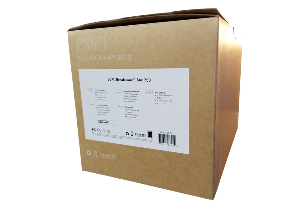 Sonnet eGPU Breakaway Box 750 Model GPU-750W-TB3 - NEW / Sealed ...