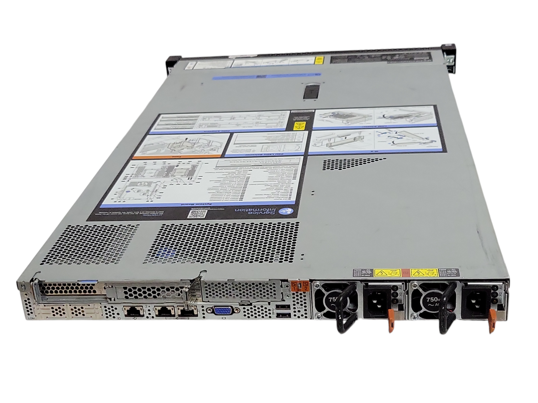 Lenovo SR570 1U Server with 2x PSU, Avago RAID 530-8i, 2x HDD Trays, R ...