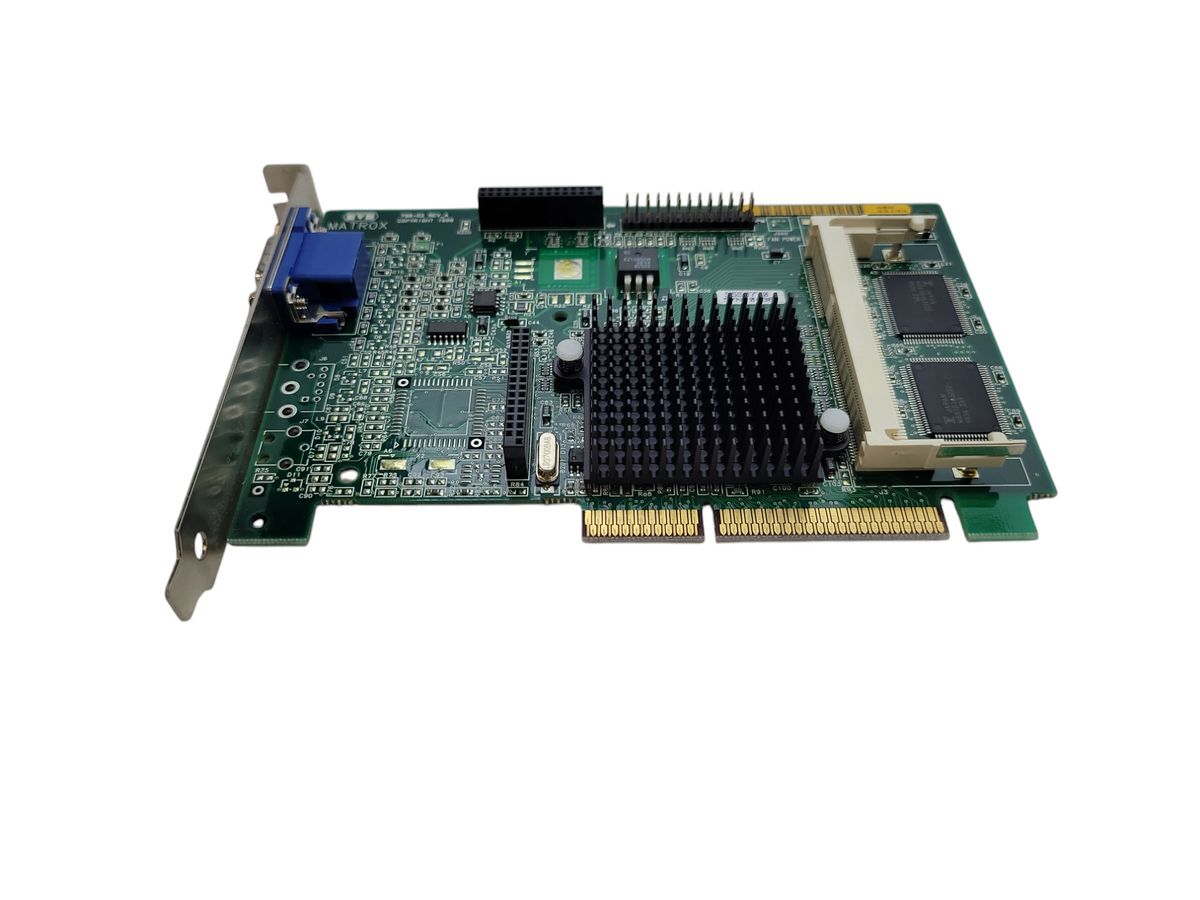 Matrox 798-02 Rev-A VGA Video Card 3.3V AGP G2+/MILA/8BC/20 % — retail.era