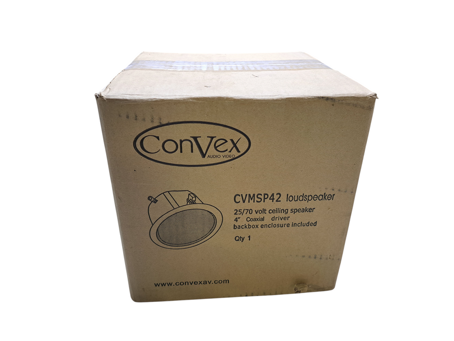 Convex Audio CVSP42 Loud Speaker | 25/70V Ceiling Speaker 4" Coaxial ...