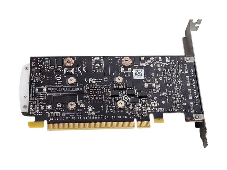 NVIDIA Quadro P1000 4GB GDDR5 Graphics Card Full height Bracket ...