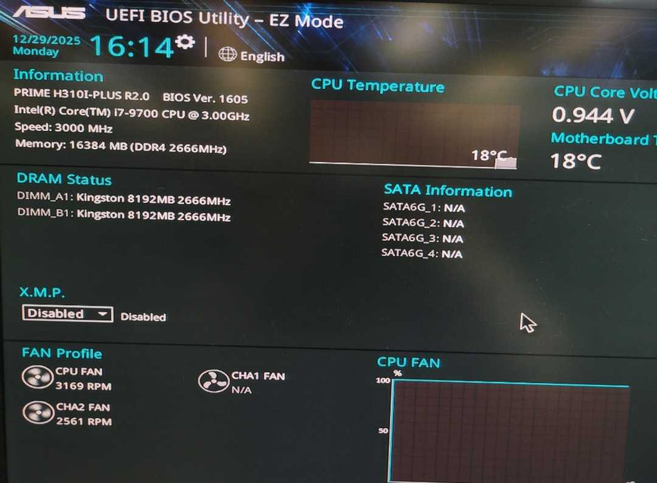 Intel Core i7-9700 ASUS PRIME H310I-PLUS R2.0 16GB DDR4 + I/O Plate ...