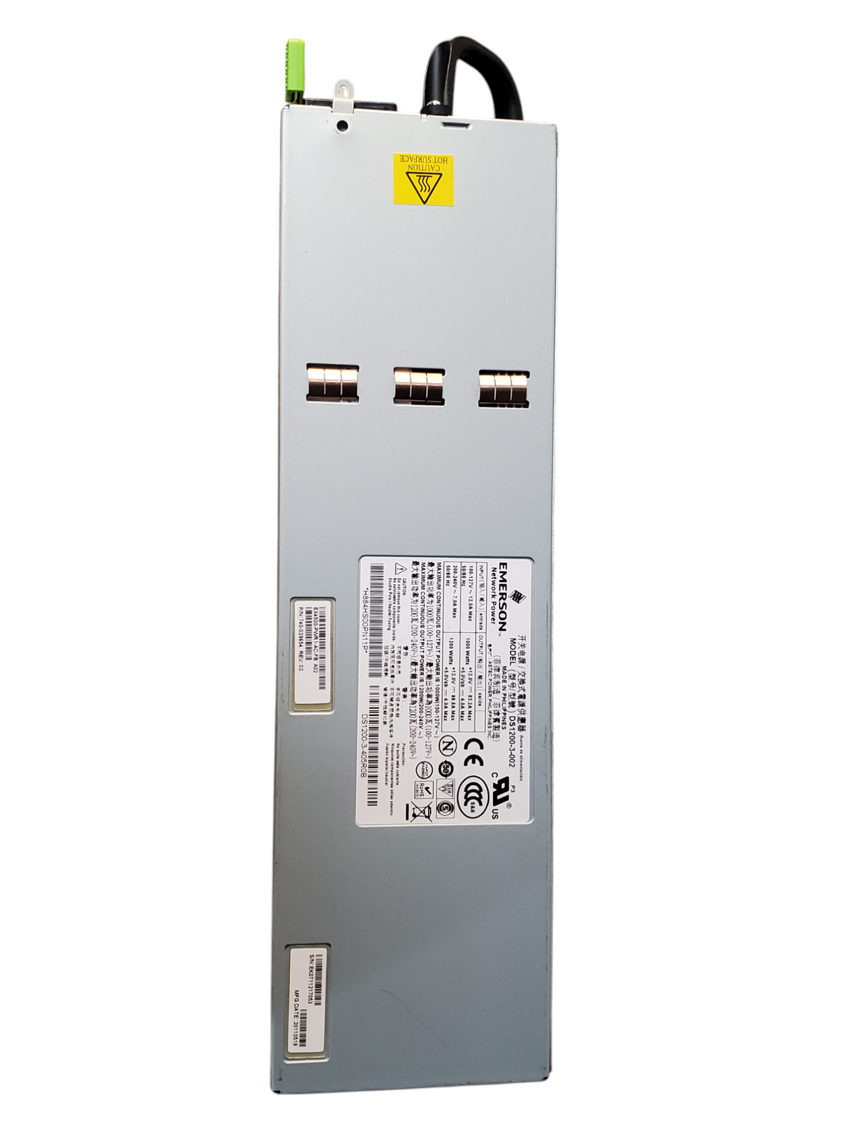 Juniper EX4500-PWR1-AC-FB Emerson DS1200-3-002 1200W AC Power Supply 7 ...