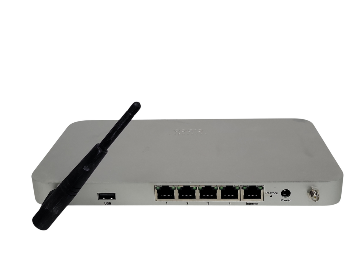 Cisco Meraki MX64W-HW Firewall Security Appliance w/ 1x Antenna *Uncla ...