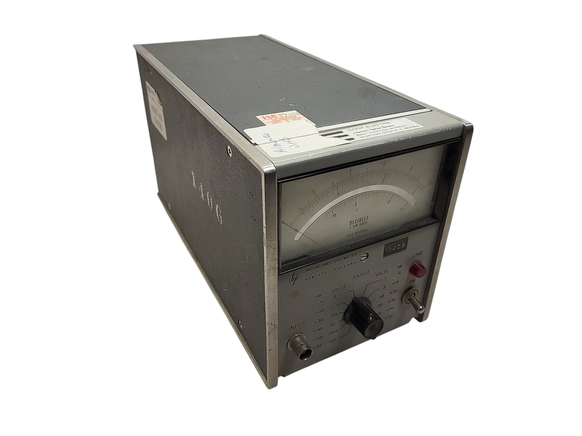 HP 3400A RMS Voltmeter Meter READ $ — retail.era