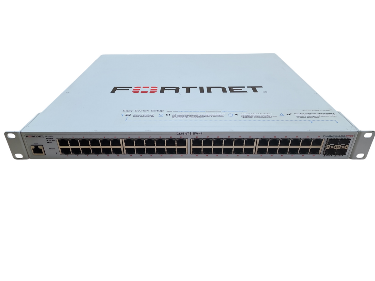 Fortinet FortiSwitch 248E-FPOE | 48-Port Managed L2 Gigabit PoE+ Switc ...