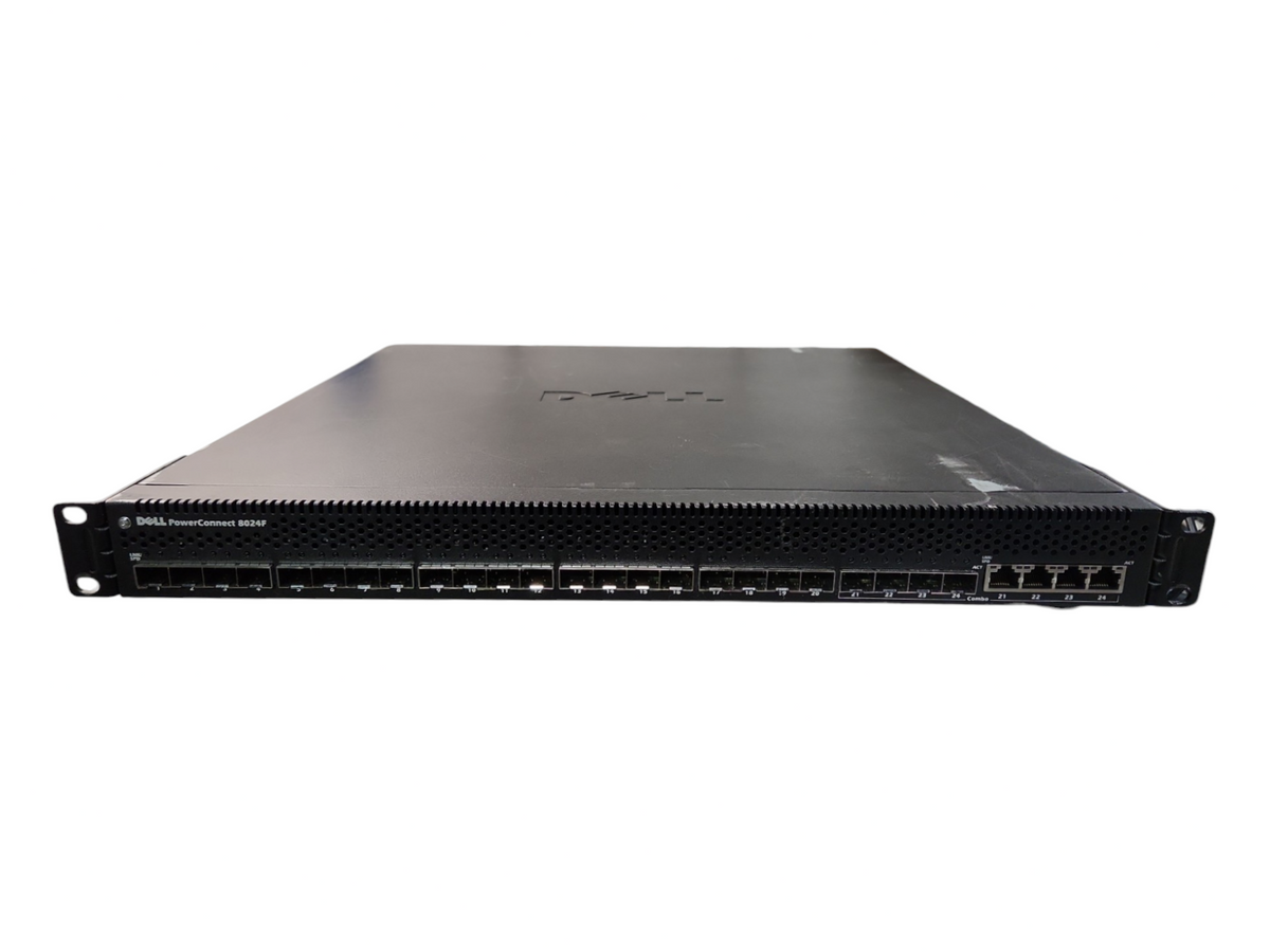 Dell PowerConnect 8024F, 24-Port 10G SFP+ Switch, 2x PSU — retail.era