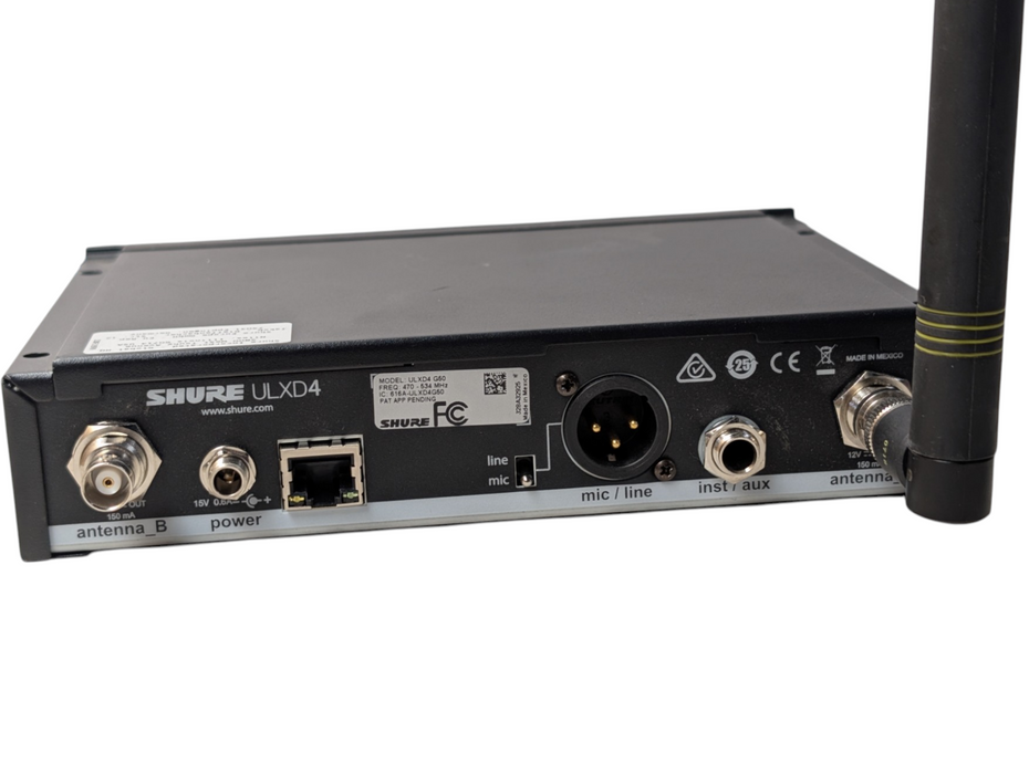 SHURE ULXD4 G5 Digital Wirelesss Receiver G50 470-534 MHz Q- — retail.era