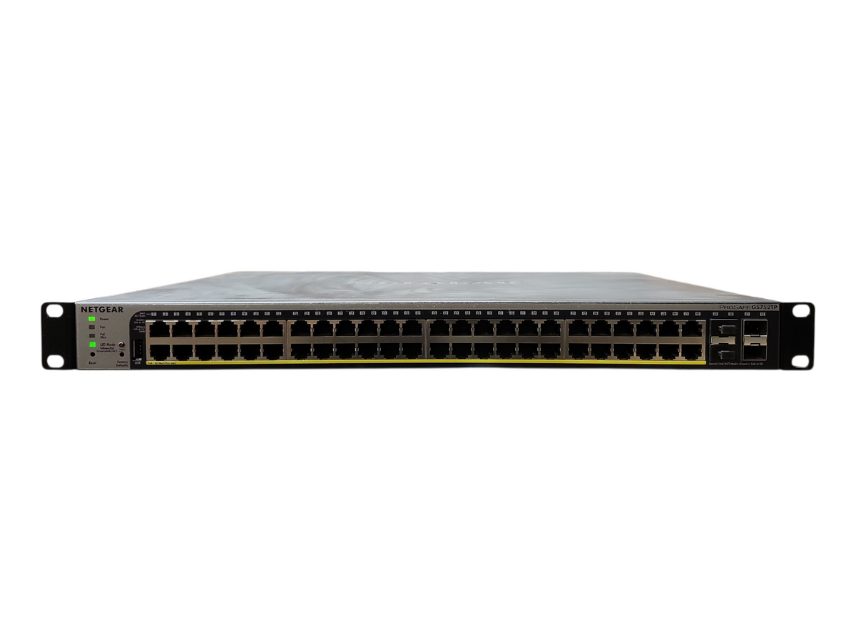 Netgear GS752TPv2 ProSafe 48-Port Gigabit PoE+ Smart Pro Switch ...