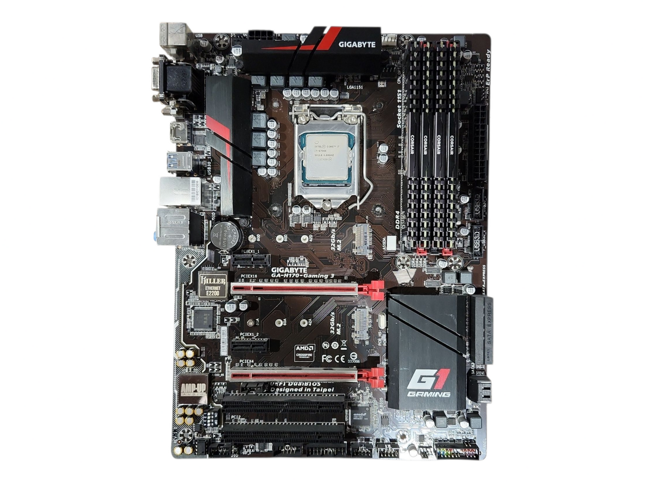 GIGABYTE GA-H170 Gaming 3 w/ i7-6700k CPU & 32GB DDR4, No I/O Shield ...