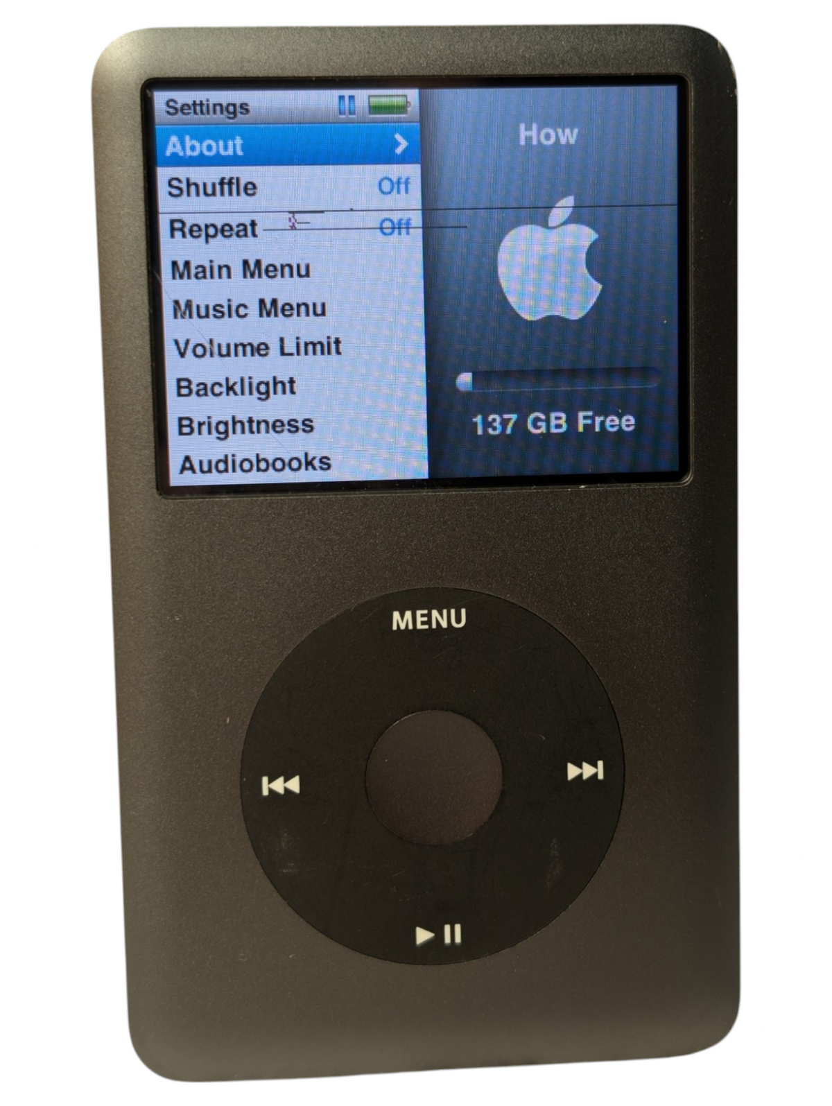 iPod Classic 7th Gen 160GB Black Late 2009 A1238 READ - — retail.era