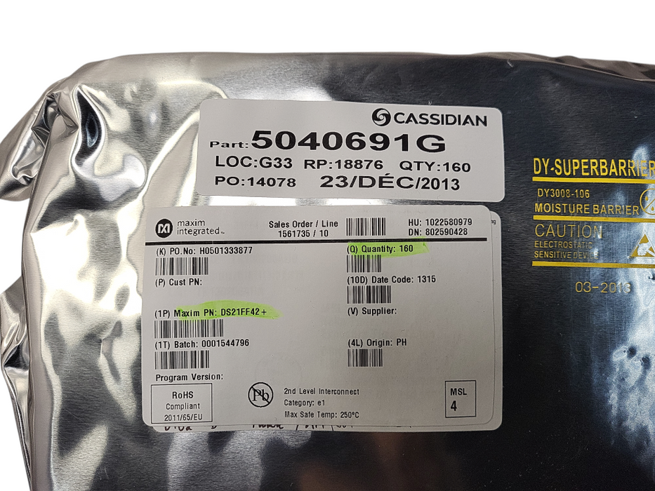 Lot of 775x DS21FF42+ IC TELECOM INTERFACE 300BGA IC Chip $ — retail.era