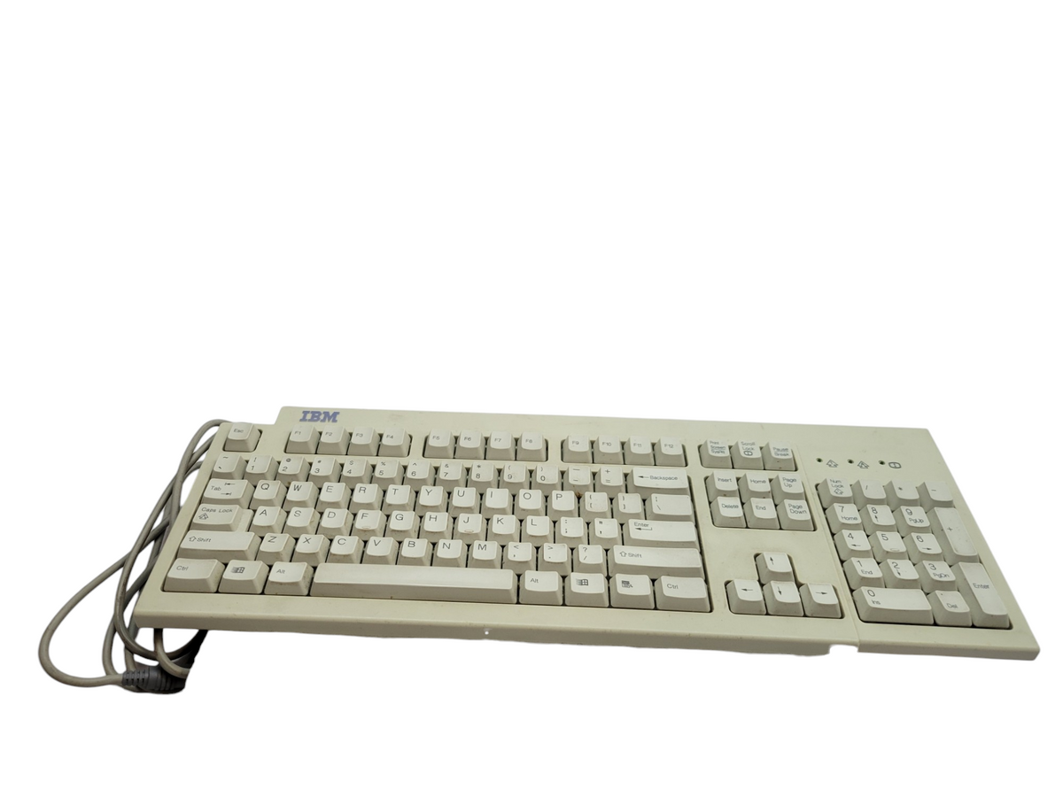 Vintage IBM KB-7953 Wired Keyboard White Standard 104 keys PS/2 % ...