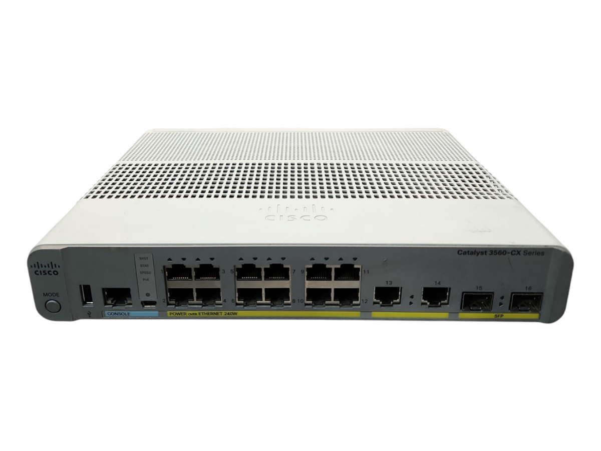 Cisco Catalyst WS-C3560CX-12PC-S 12-Port Ethernet Switch 3560-CX ...