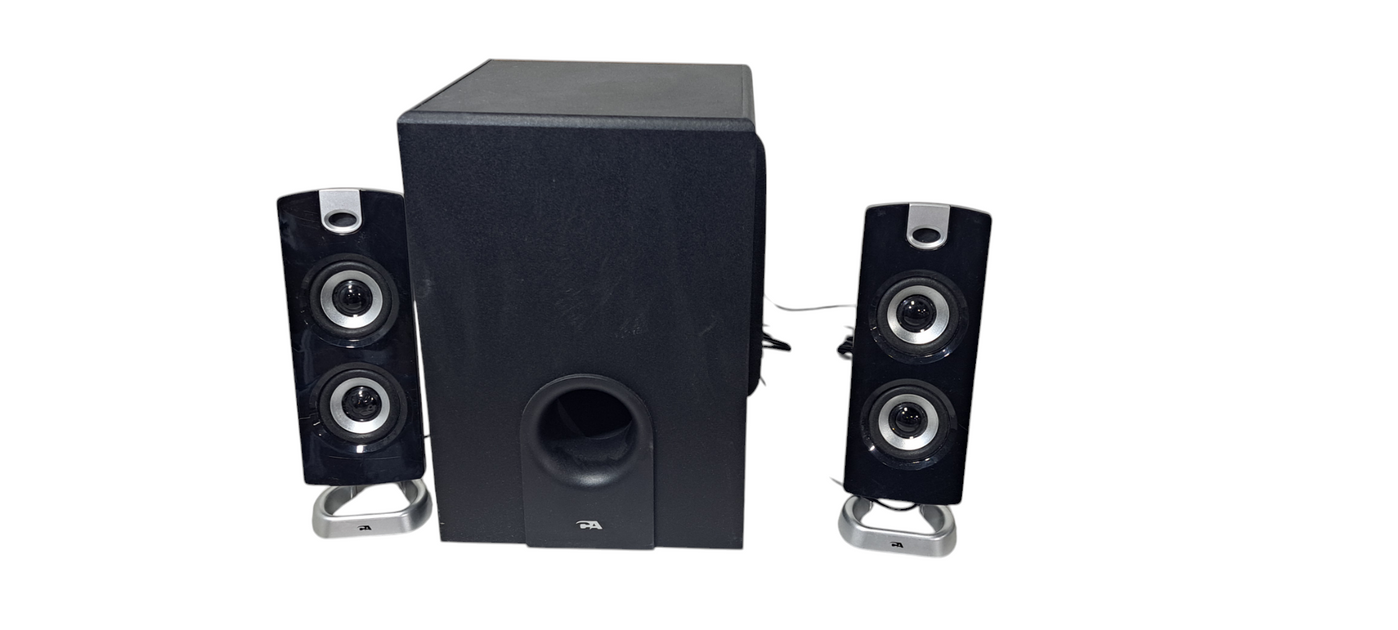 Cyber Acoustics CA-3602 Desktop Computer Speaker Sound System Subwoofe ...